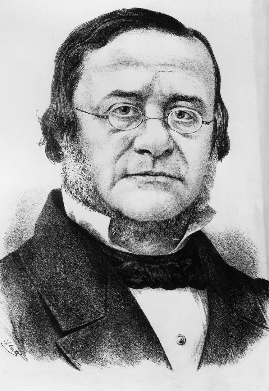 Portrait of Daniele Manin, Italian patriot and politician who was ...