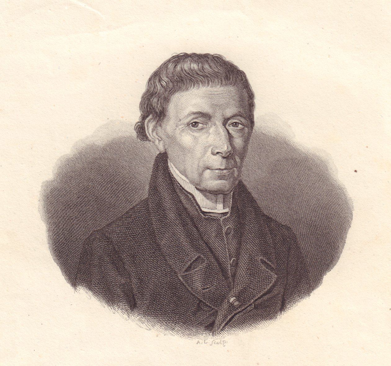 Portrait of Italian mathematician and astronomer Barnaba Oriani