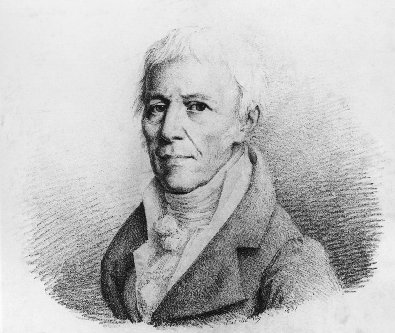 Portrait of Jean-Baptiste Pierre Antoine de Monet, Chevalier de Lamarck ...