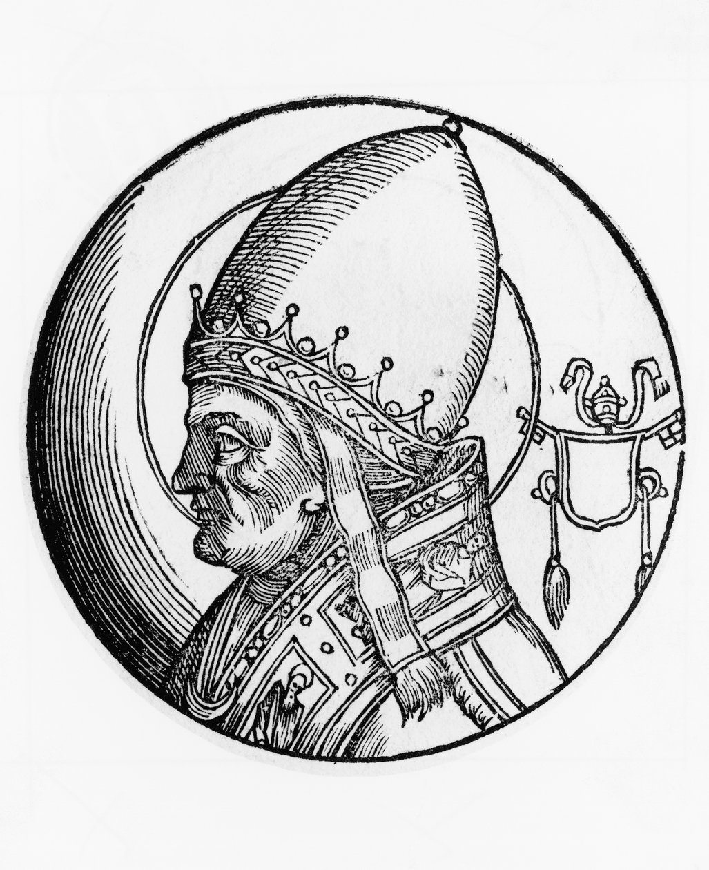 Portrait of Saint Boniface IV (died 615), 67th Pope of Catholic Church ...