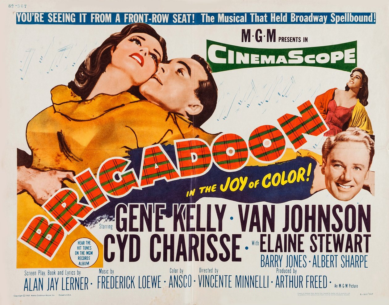 Poster for 'Brigadoon' directed by Vincente Minnelli