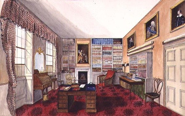 Mr. Cartwright's Study at Aynhoe by Lili Cartwright