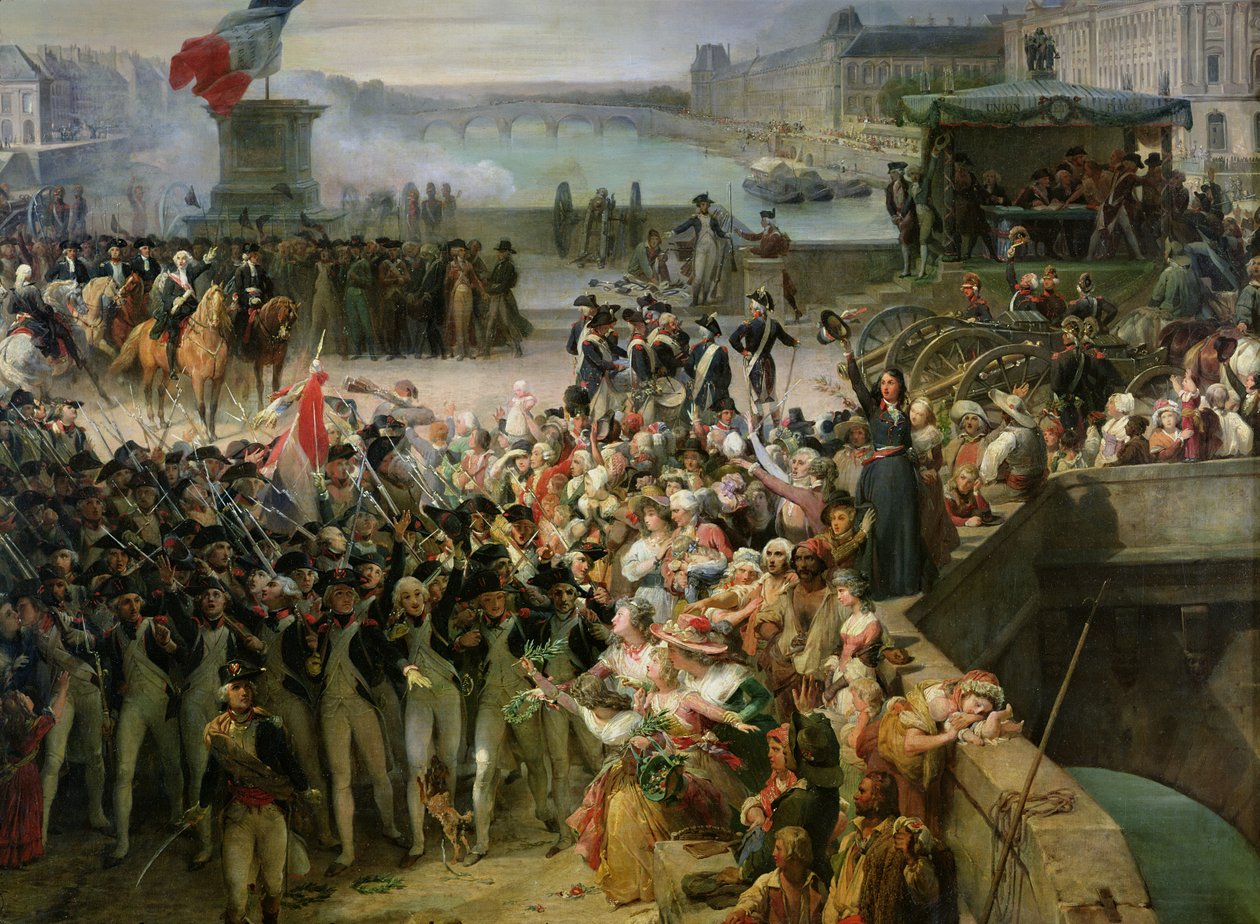 The Garde Nationale de Paris Leaves to Join the Army in September 1792 ...