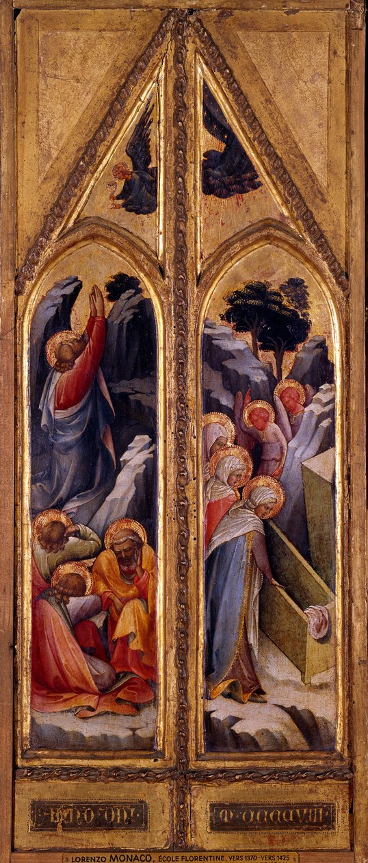 Jesus at the Mount of Olives and the holy women at the Tomb of Lorenzo ...