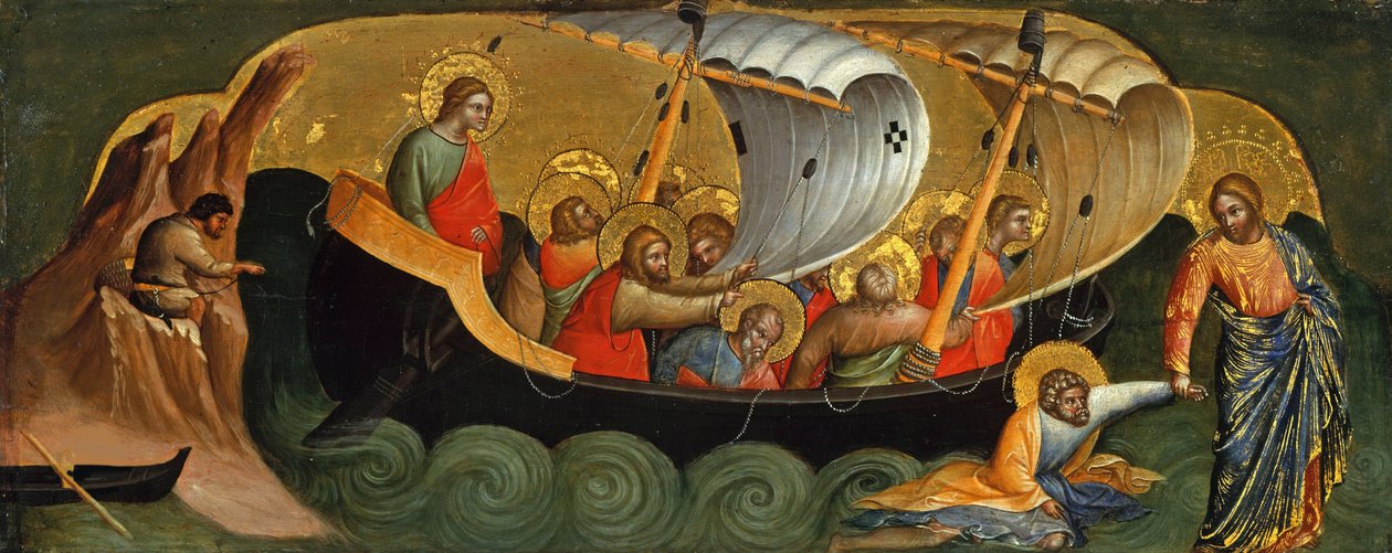 Christ Rescuing Peter from Drowning, Predella Panel
