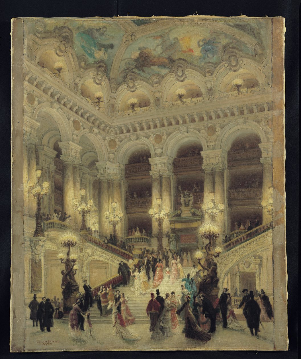 The Staircase of the Opera by Louis Beroud: Fine art print