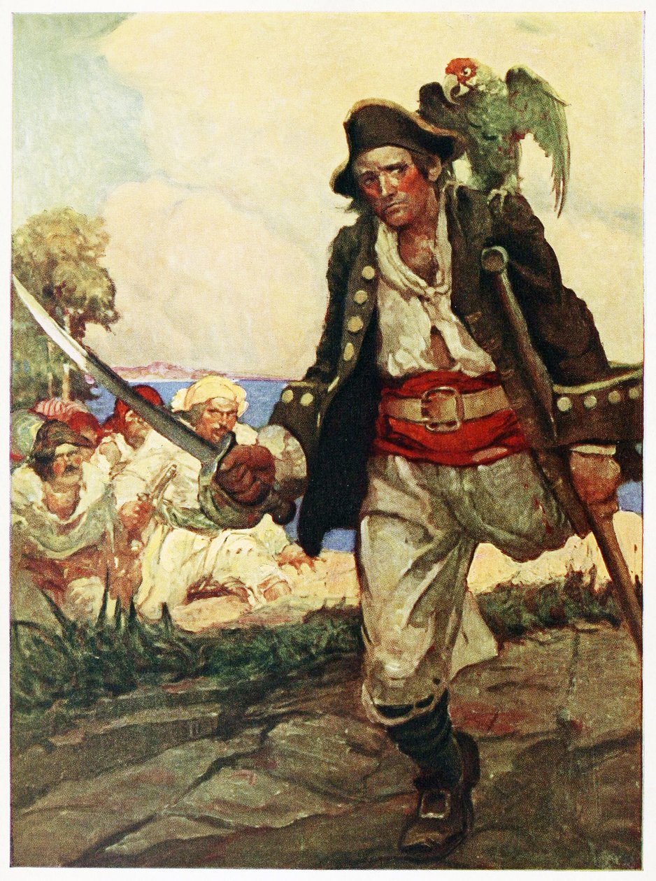 Frontispiece from Treasure Island, published 1915
