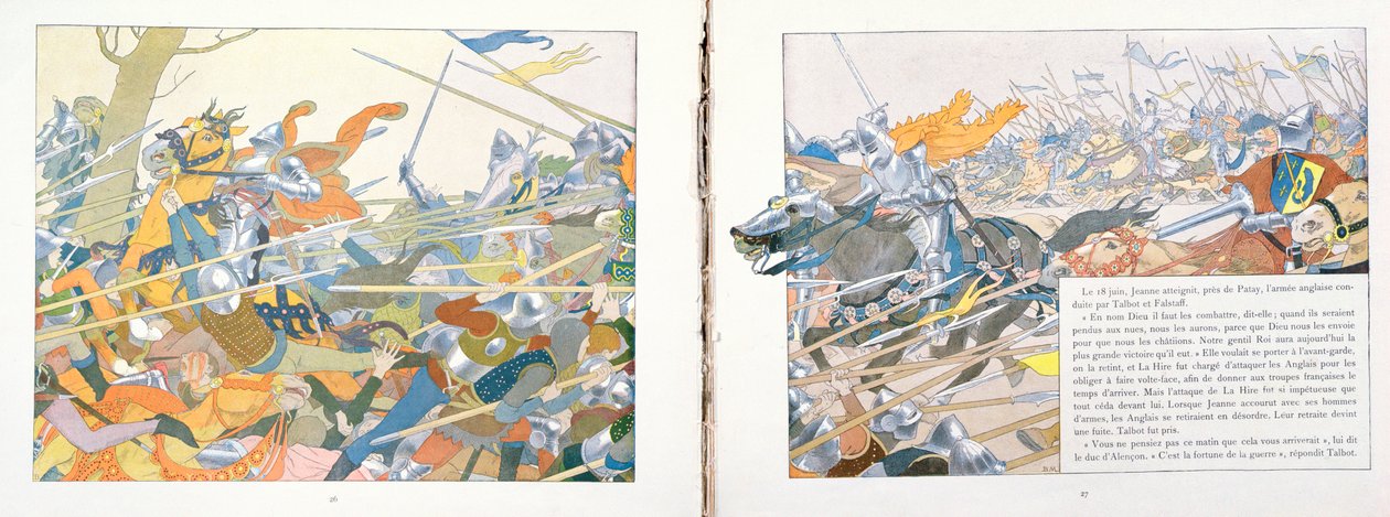 The Battle of Patay, illustration from 'Jeanne d'Arc'