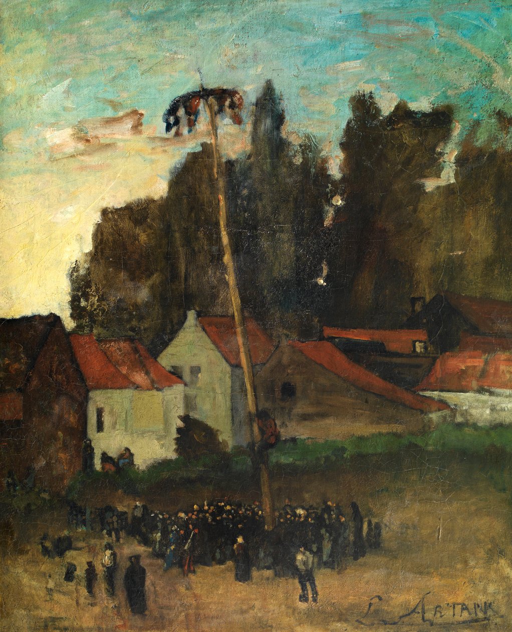 Climbing the Pole by Louis Artan de Saint Martin