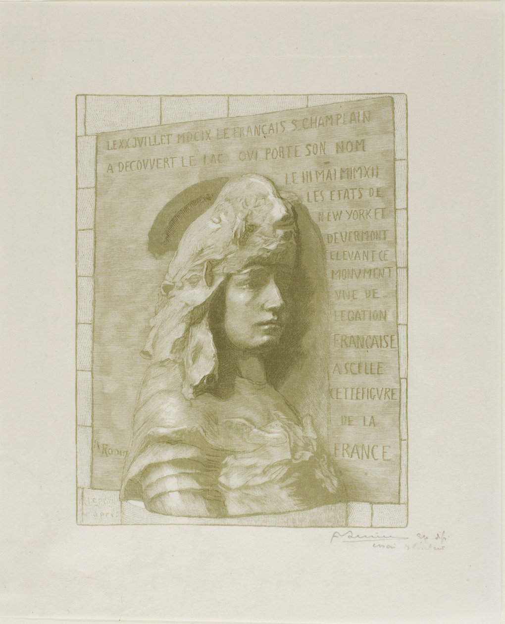 France by Louis Auguste Lepère: Premium art reproduction