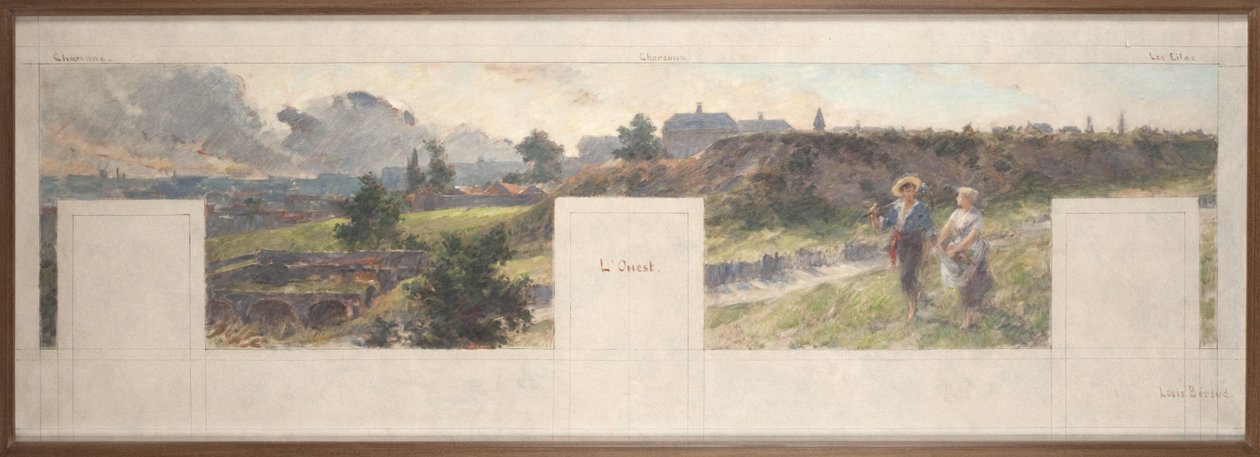 Sketch for the Bagnolet Town Hall: Views of the Surroundings of ...