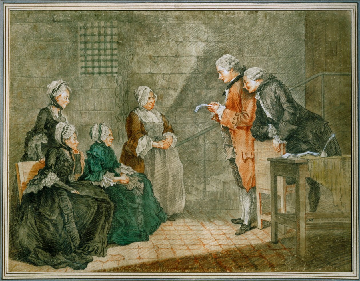 The Unfortunate Calas Family - Widow and Children Calas Listen in the ...