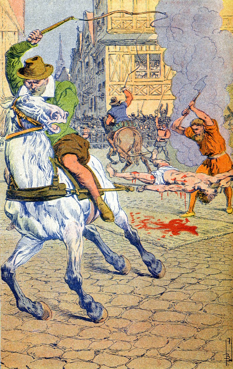 Execution of Francois Ravaillac by Louis Charles Bombled