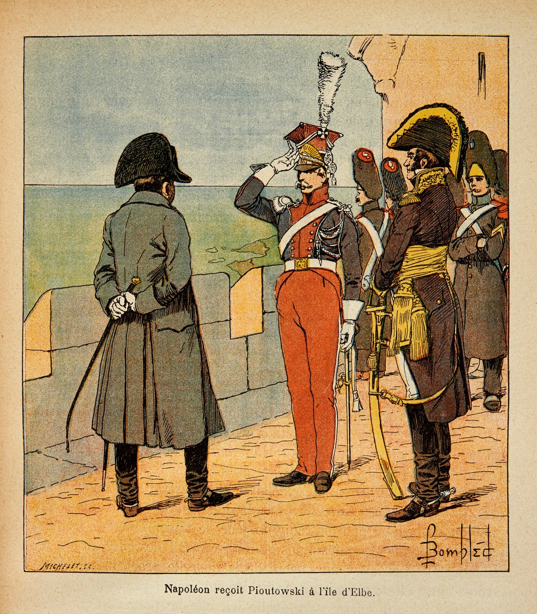Emperor Napoleon Receives Marshal Poniatowski on Elba Island