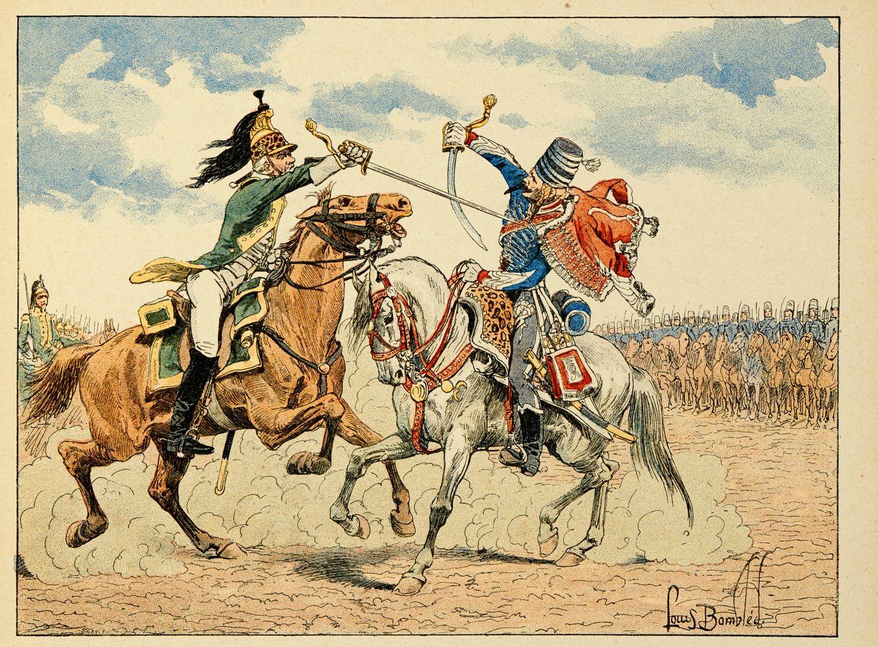 Illustration from the book The Heros of the Siecle, anecdotal recits by ...