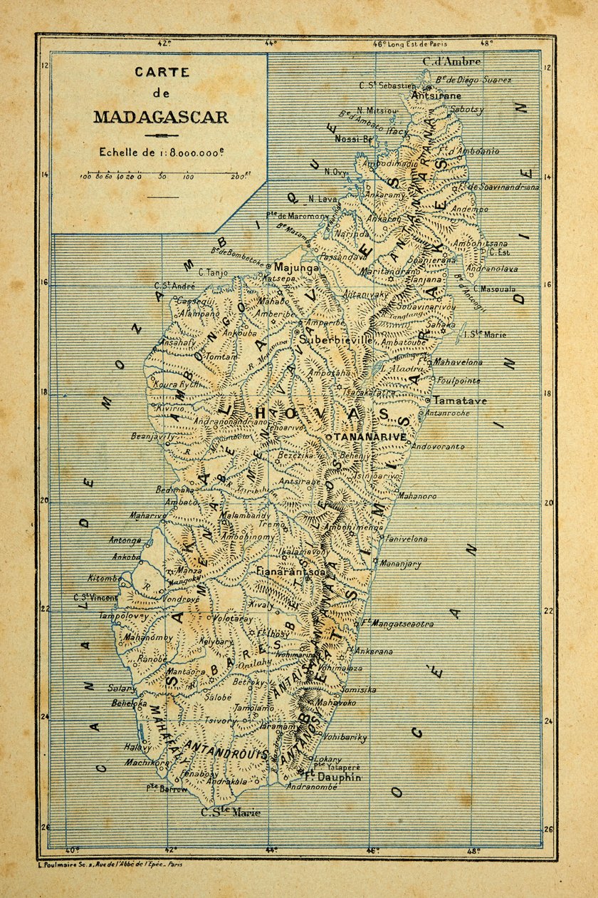 The War in Madagascar: Map of Madagascar