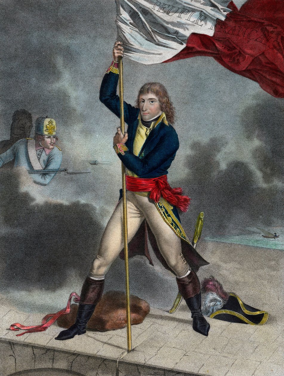 Napoleon Bonaparte during the Battle of the Bridge of Arcole (Arcola ...