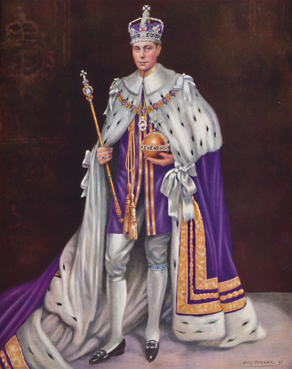 His Majesty King George VI, 1937 by Louis Dezart