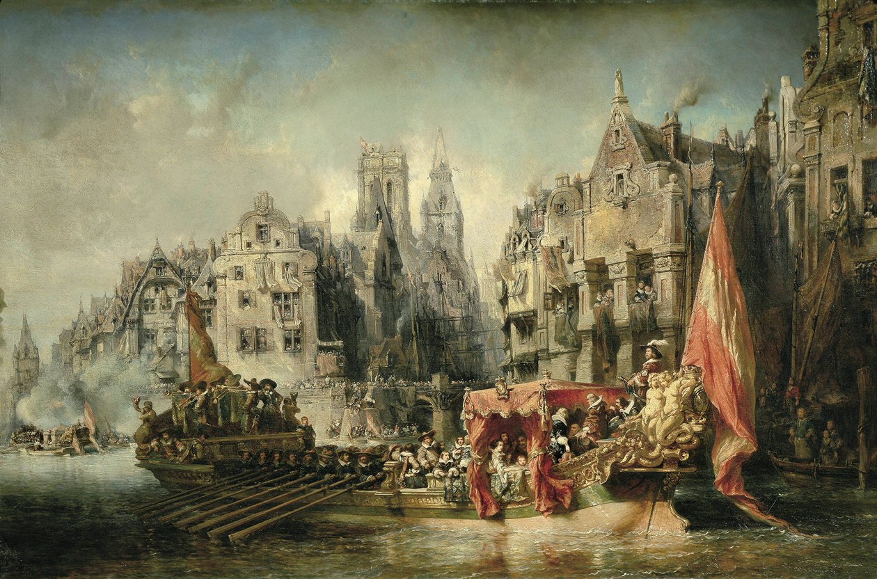 The arrival of Ferdinand Alvare de Tolede, Duke of Alba and governor of ...