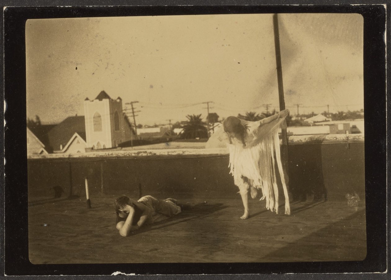 Florence Dancing in Native American Costume