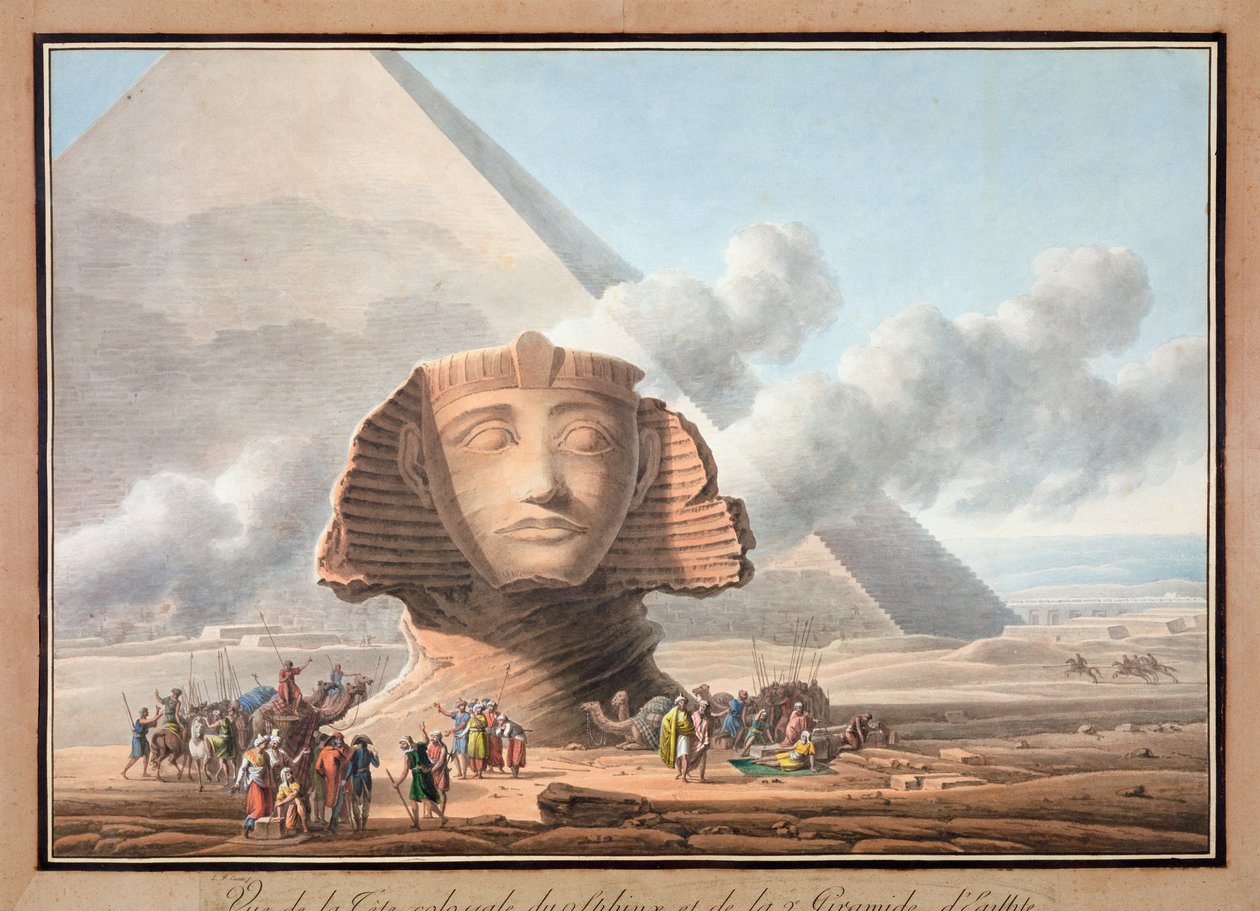 Ancient Egyptian Sphinx Head Great Sphinx Head In Profile' By Tuscher