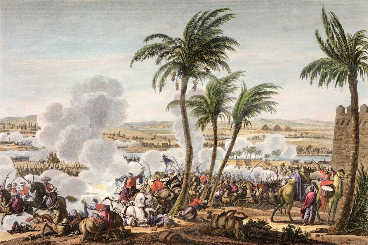 The Battle of the Pyramids, Egypt, 21 July 1798