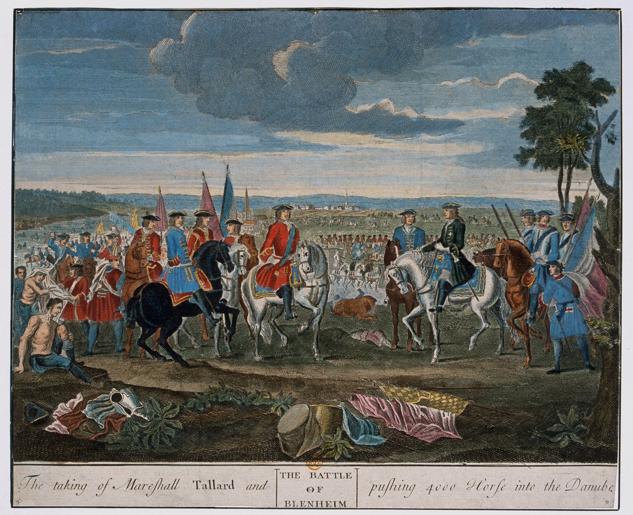 The taking of Marshall Tallard and pushing 4000 Horses into the Danube ...