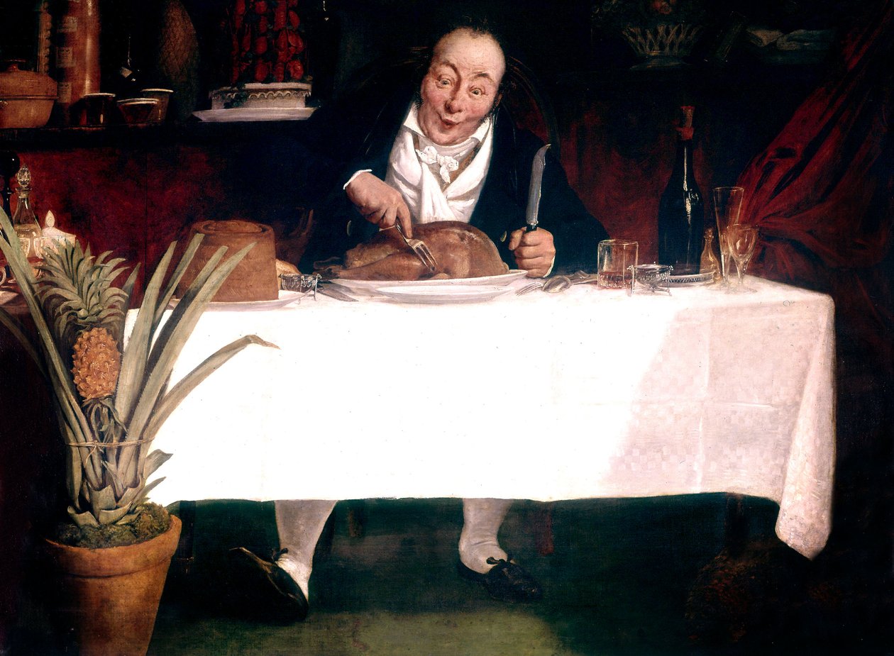 The Gourmand: Man Eating Turkey by Louis Leopold Boilly