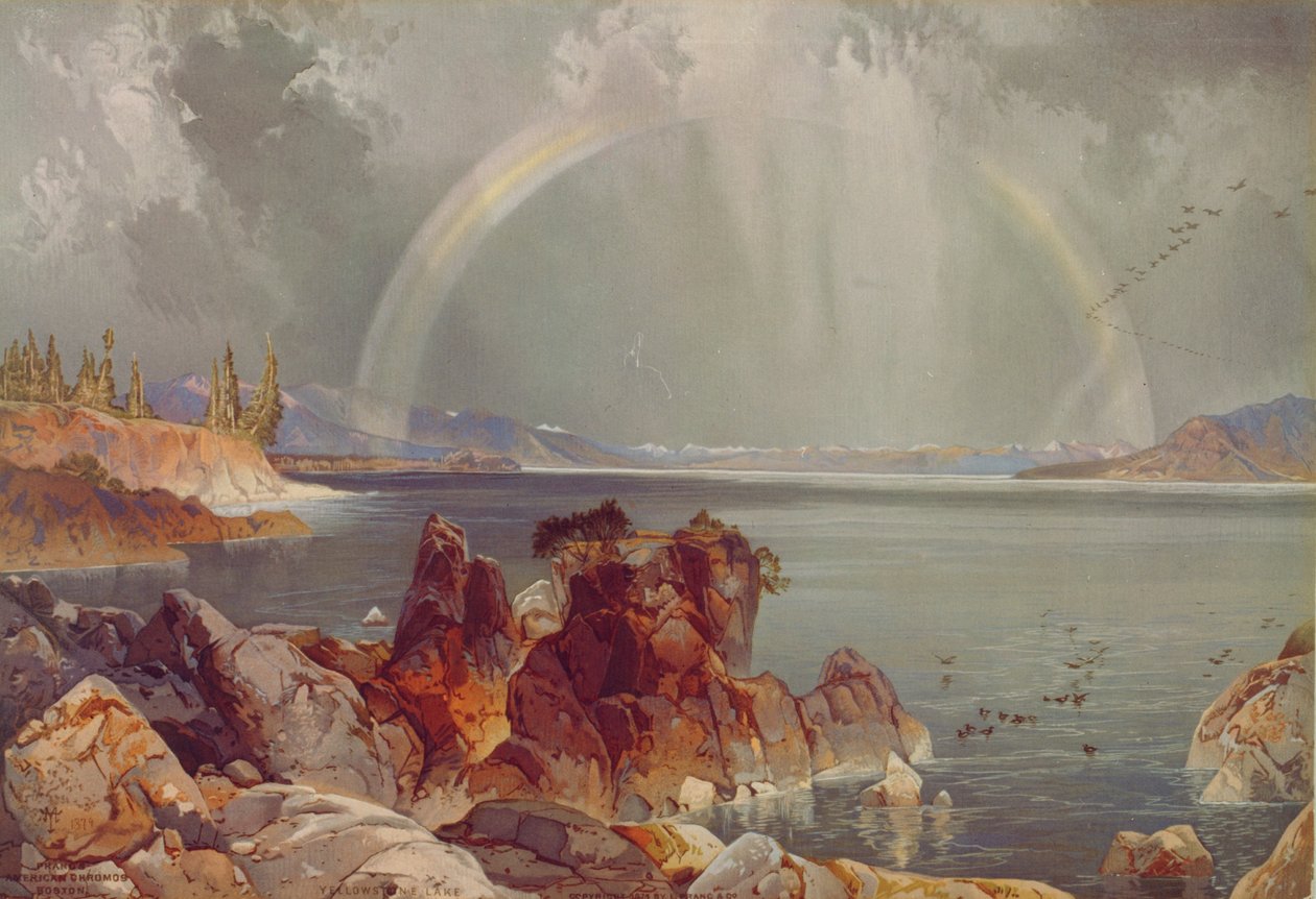 Yellowstone Lake by Louis Prang: Buy fine art print
