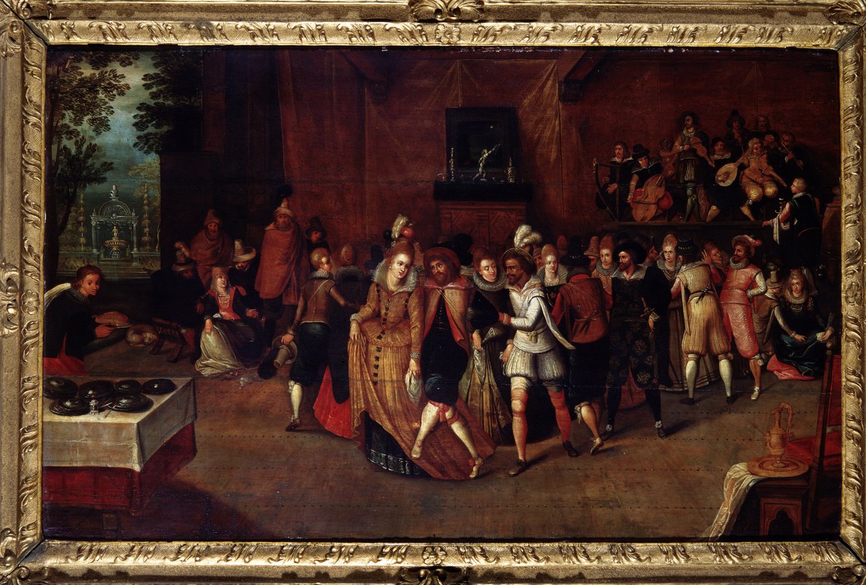 Ball at the time of Henry III, formerly called 'A fete at the court of ...