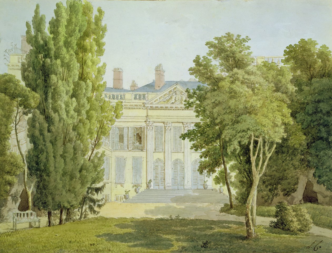 View of the Maison de la Reine, Paris, 1811
