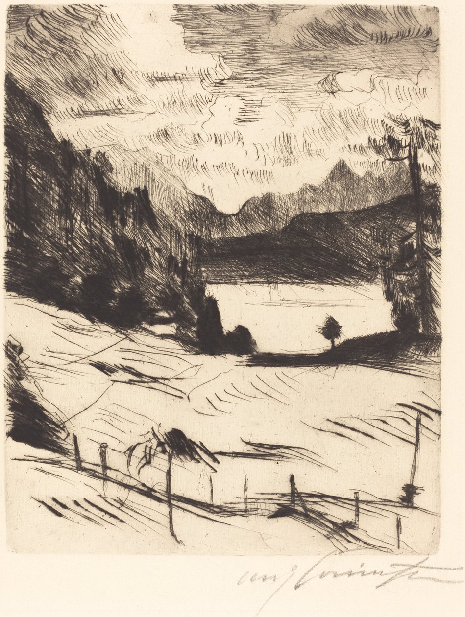 The Walchensee, 1920 by Lovis Corinth: Buy fine art prints