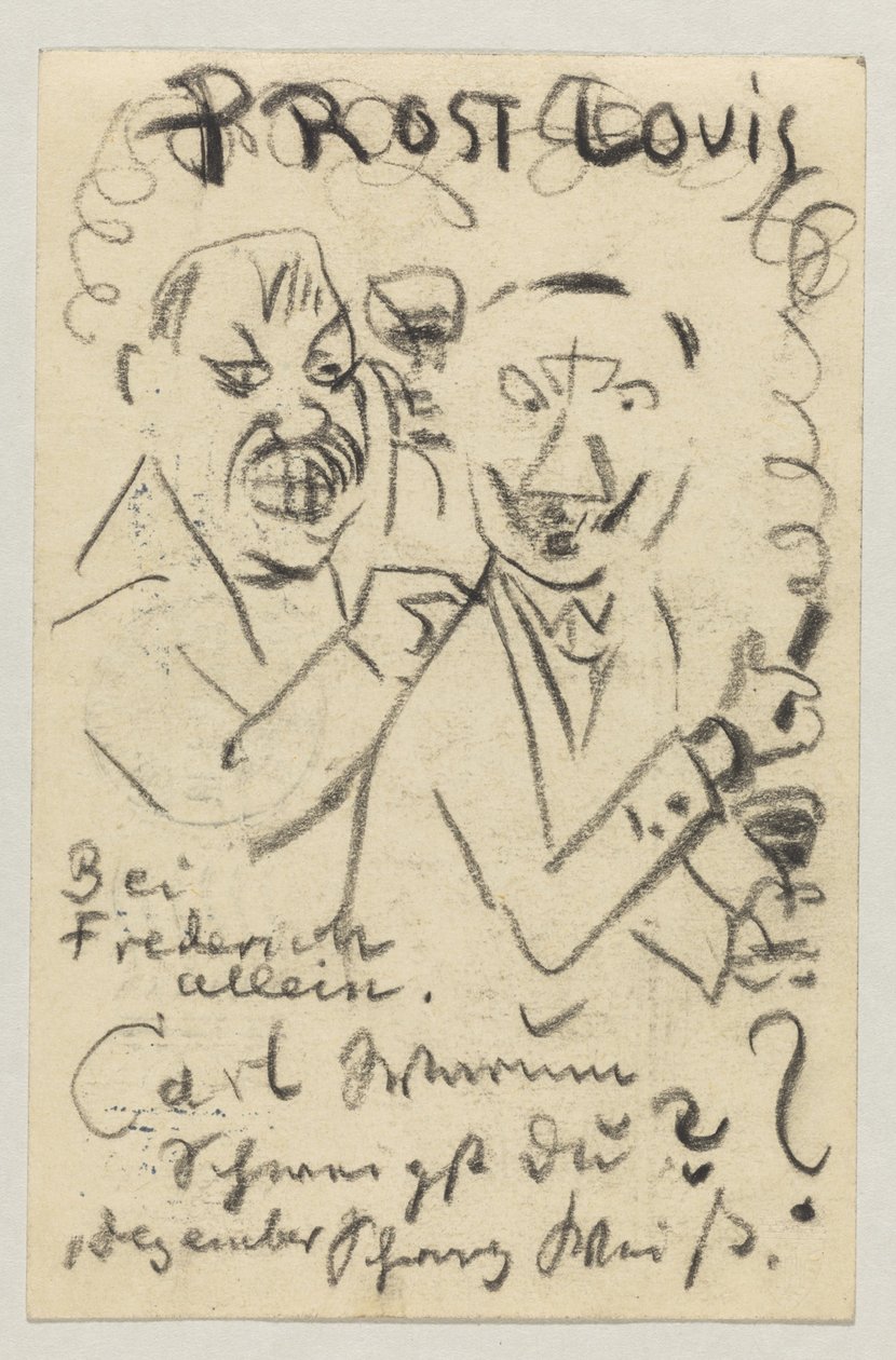Lovis Corinth to Carl Strathmann: Postcard, Postmarked October 30, 1907