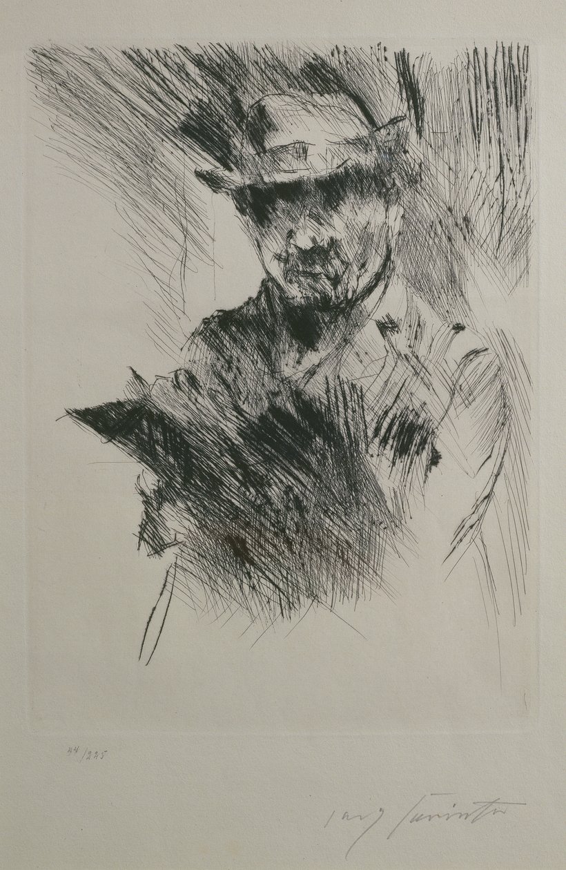 Self Portrait, c.1920-21 by Lovis Corinth: Fine art print