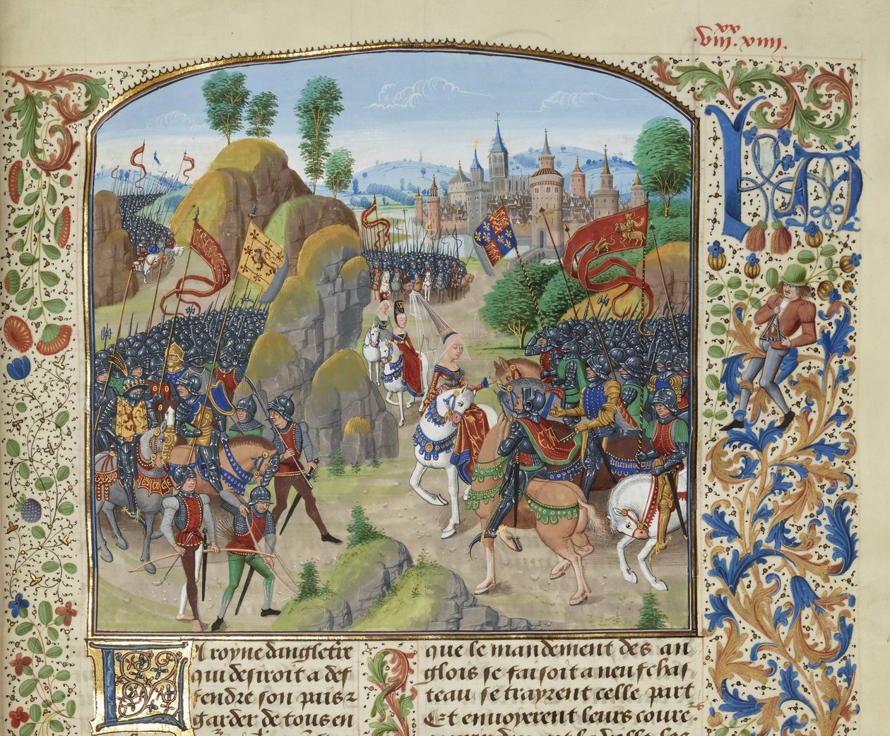 Queen Philippa of Hainault before the Battle of Neville's Cross on 17 ...