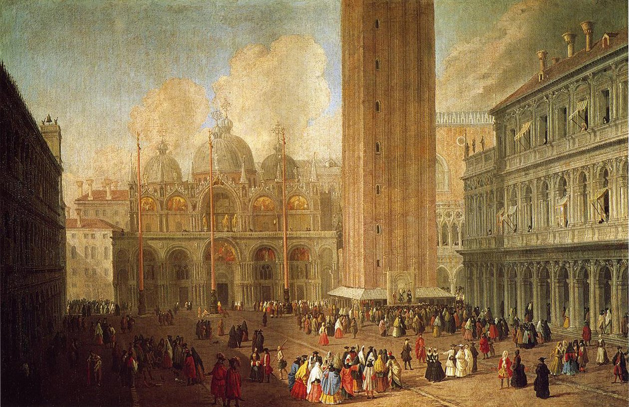 Piazza San Marco, Venice by Luca Carlevaris