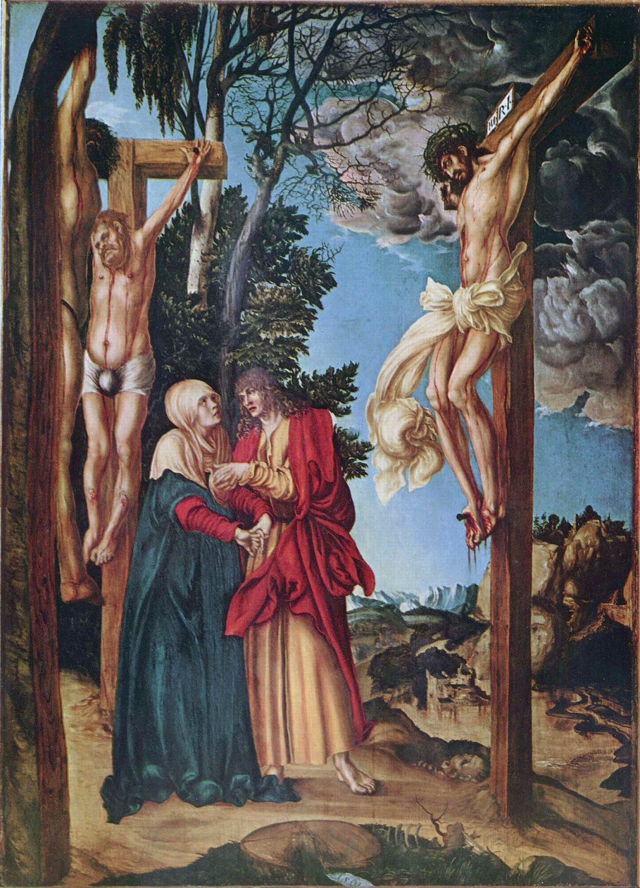 The Crucifixion by Lucas Cranach the Elder: Fine art print