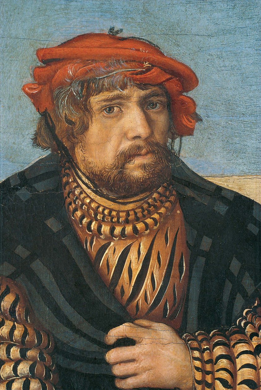 Self-Portrait in the Holy Family by Lucas Cranach the Elder