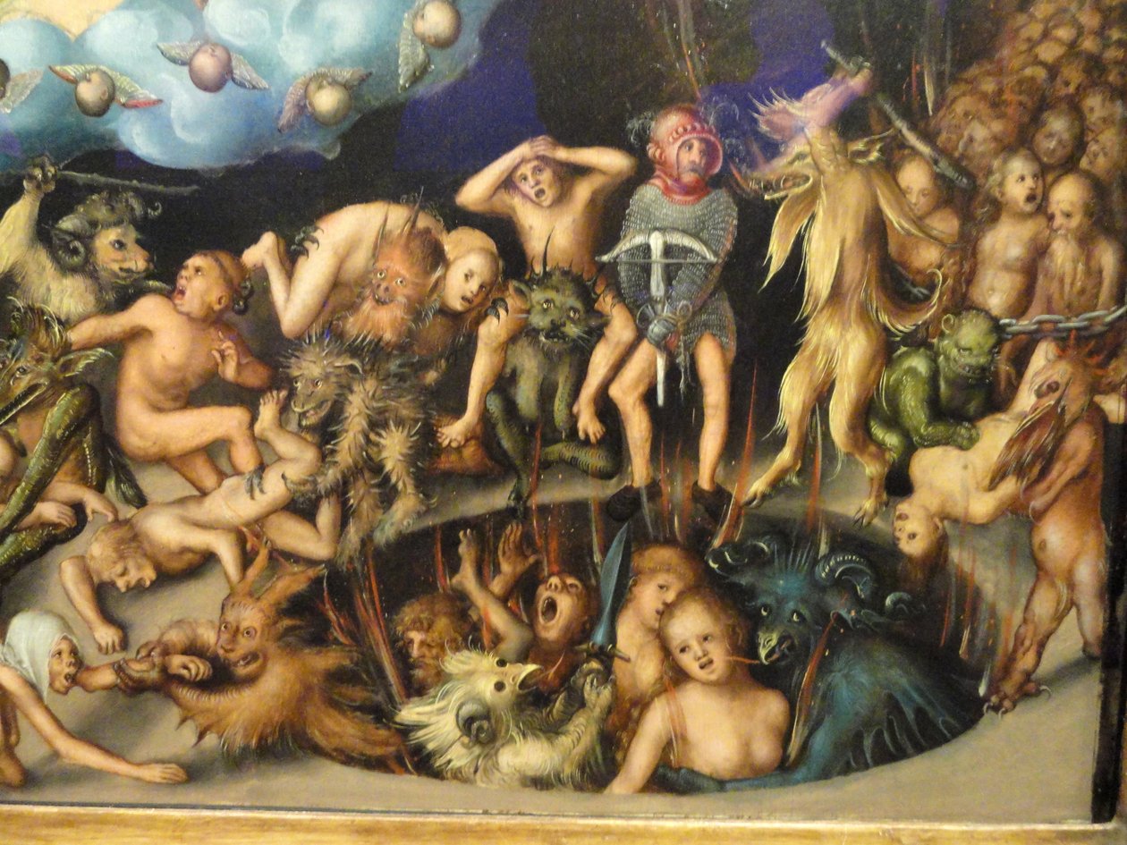 The Last Judgment (detail) by Lucas Cranach the Elder