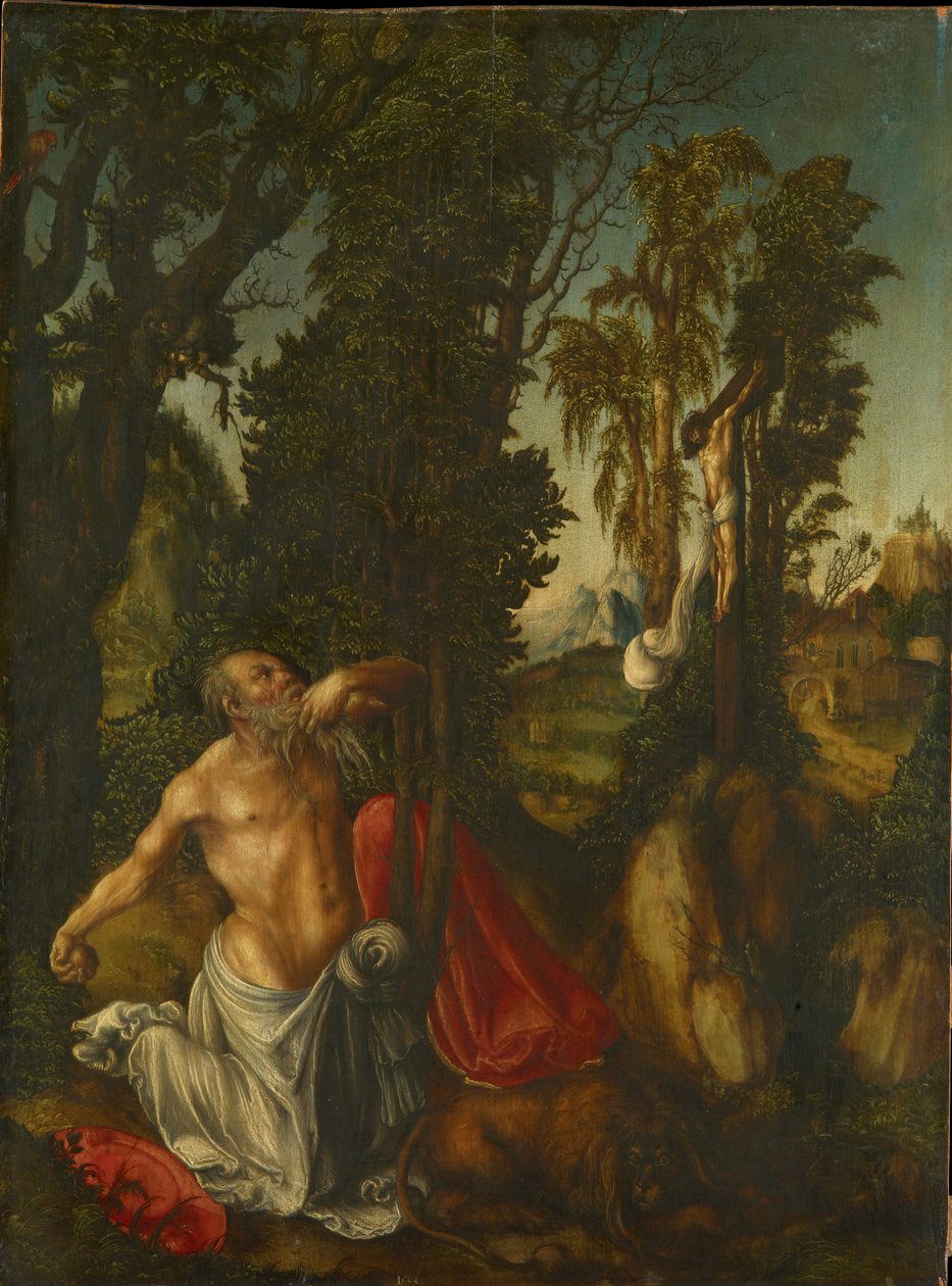 The Penitent Saint Jerome by Lucas Cranach the Elder