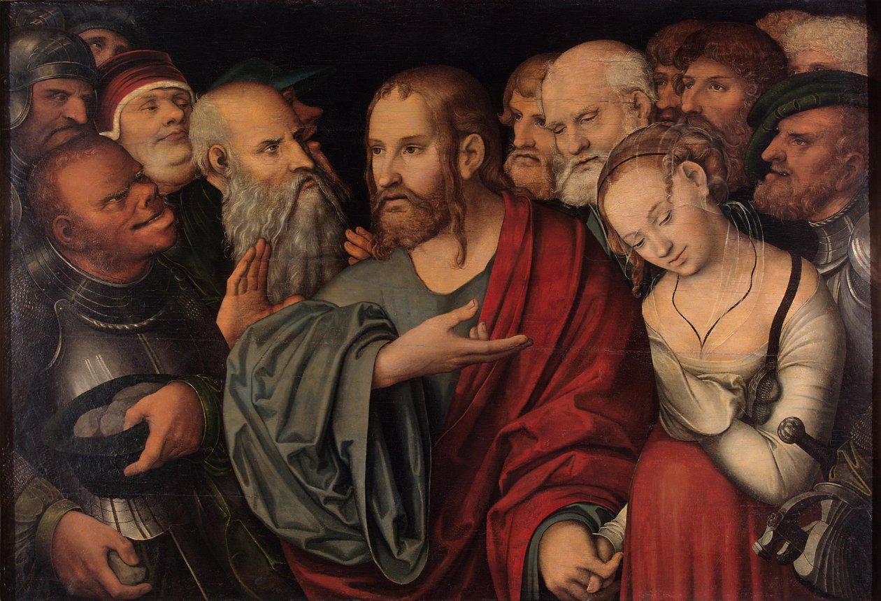 Christ and the Adulteress by Lucas Cranach the Younger