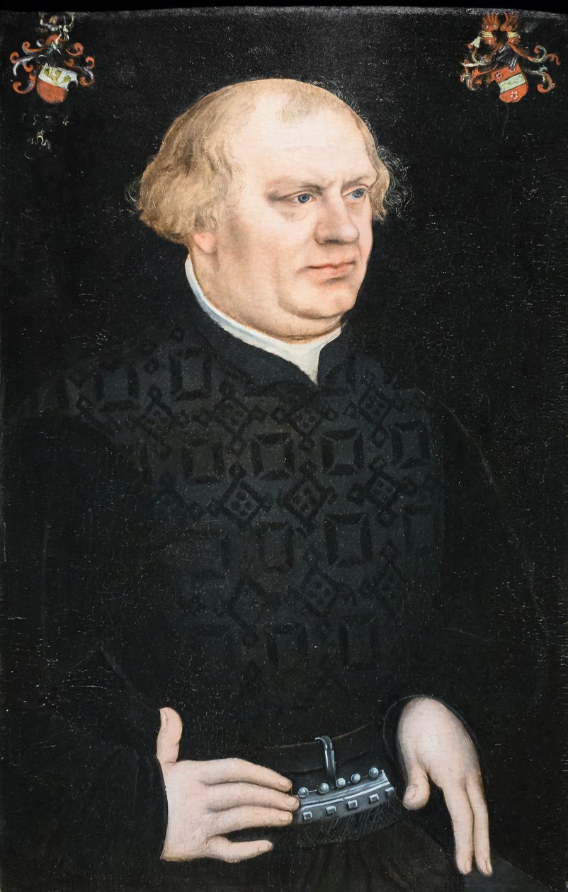 Portrait of a Man by Lucas the Elder Cranach: Fine art print