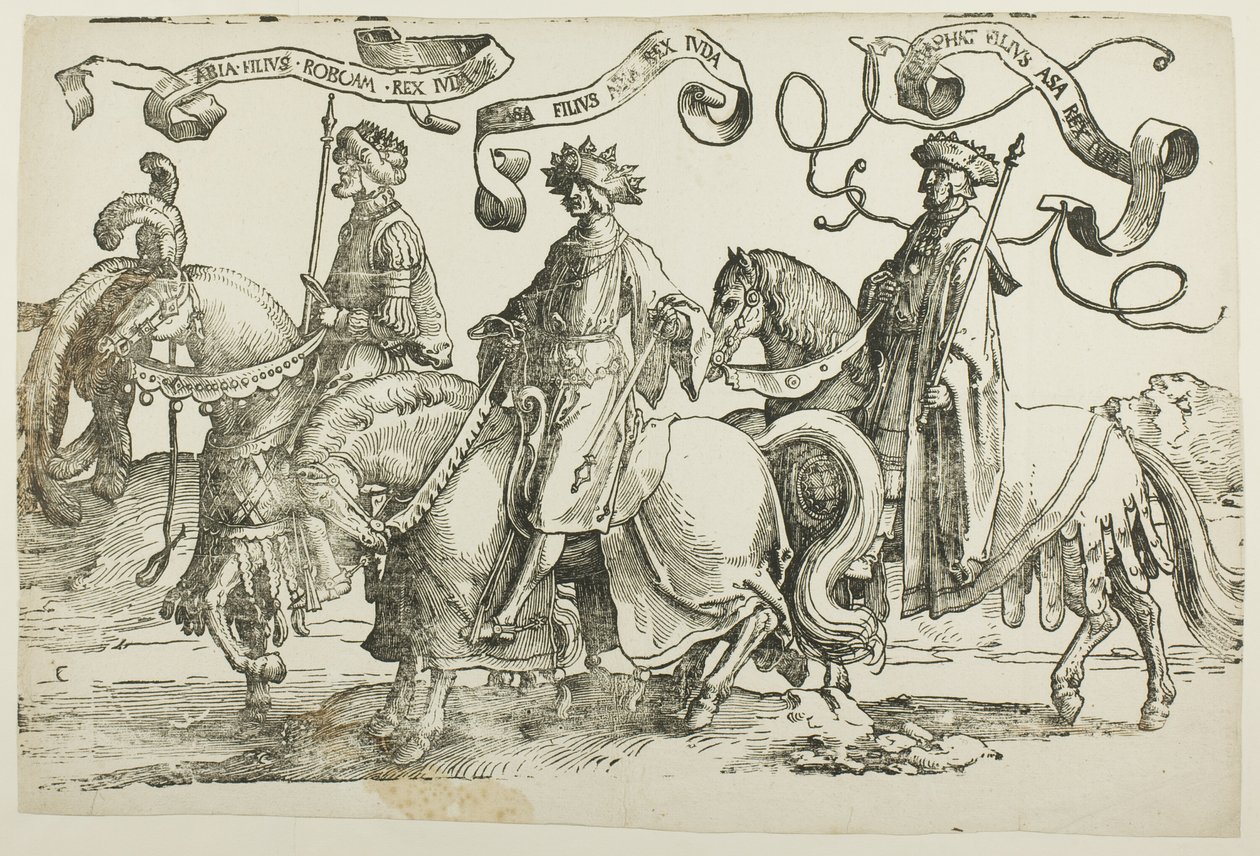 Abijah, Asa, Jehoshaphat, Plate Two, from The Twelve Kings of Israel