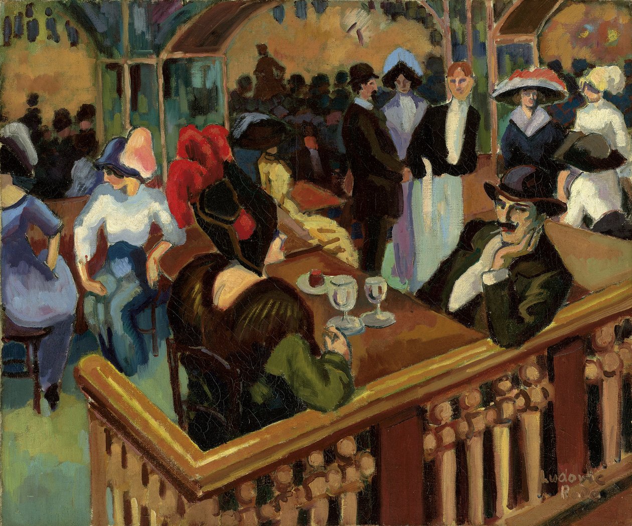 Cafe Parisien (Bal Tabarin) by Ludovic Rodolphe Pissarro