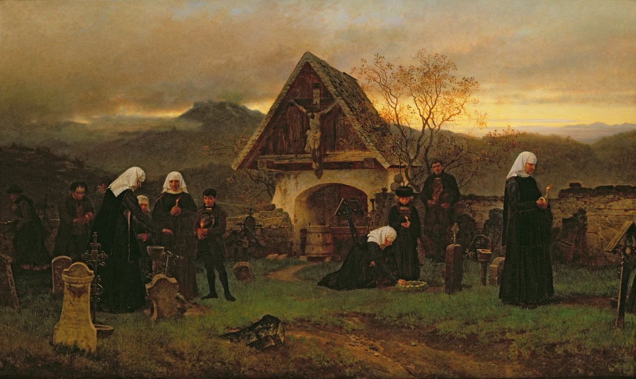 All Souls' Day in the Cemetery