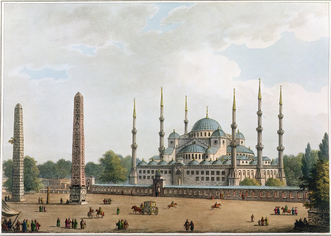 The Mosque of Sultan Achmet at Constantinople, Plate 2 from 'Views in ...