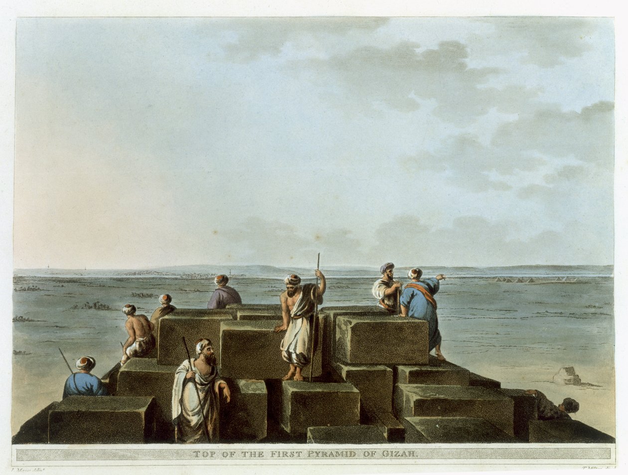 Top of the First Pyramid of Gizah, plate 4 from 'Views of Egypt ...