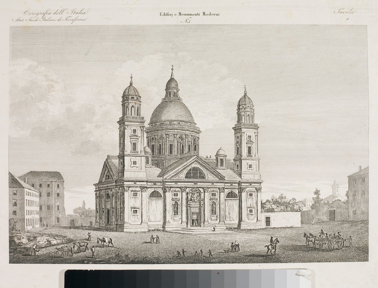 View of the Basilica Santa Maria Assunta di Carignano in Genoa