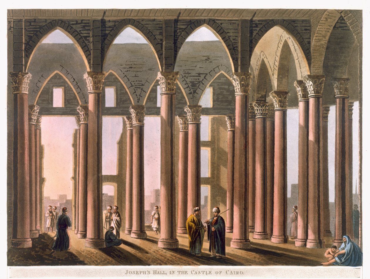 Joseph's Hall in the Castle of Cairo, plate 31 from 'Views in Egypt ...