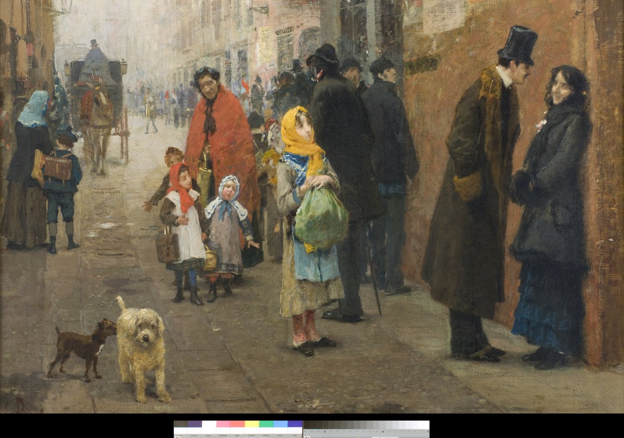 A Street in Milan by Luigi Rossi: Buy fine art print
